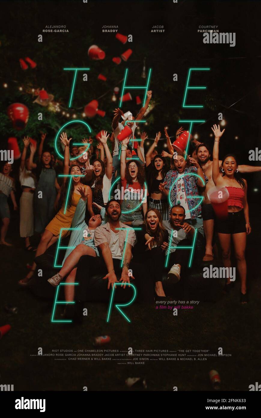 THE GET TOGETHER, poster, seated, front from left: Courtney Parchman ...