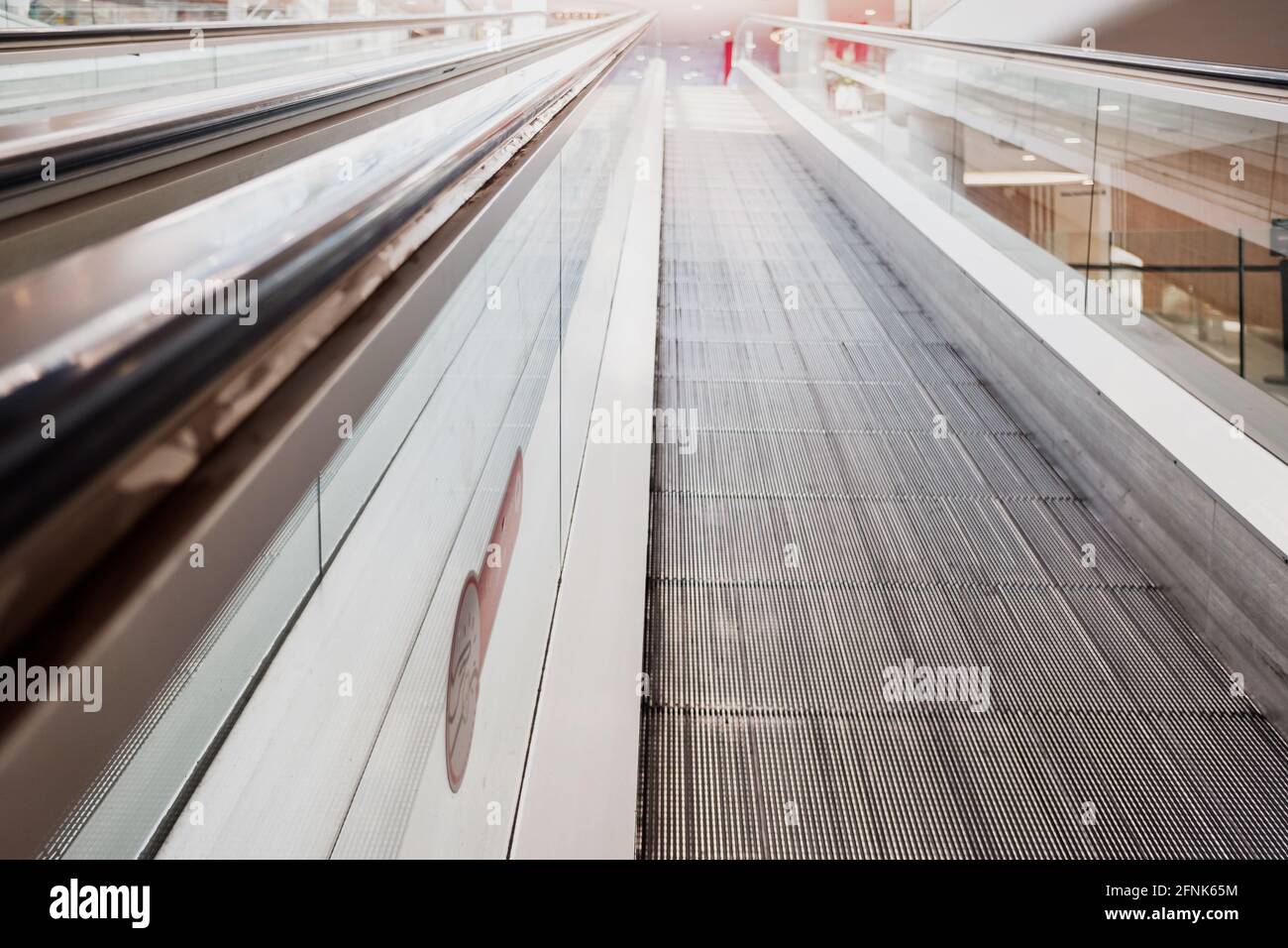 Detail of a facility to go up the floor in a commercial building, a ...