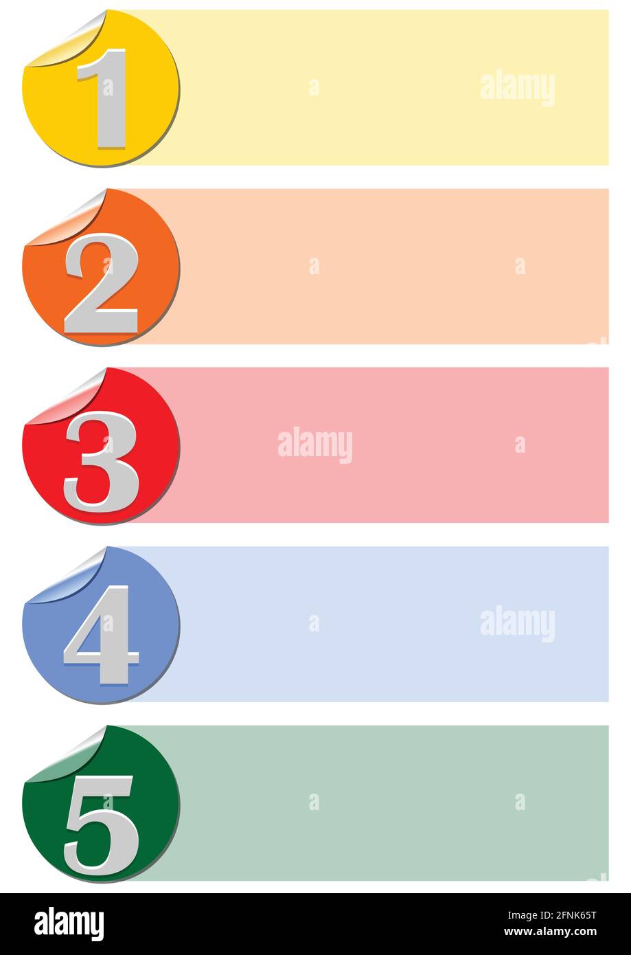 One, two, three, four, five steps infographic template designed with ...