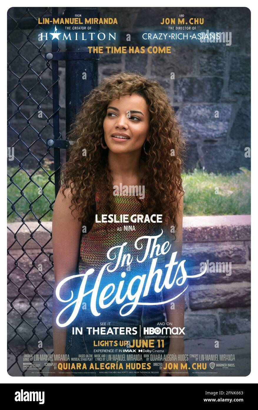 IN THE HEIGHTS, US character poster, Leslie Grace, 2021. © Warner Bros ...