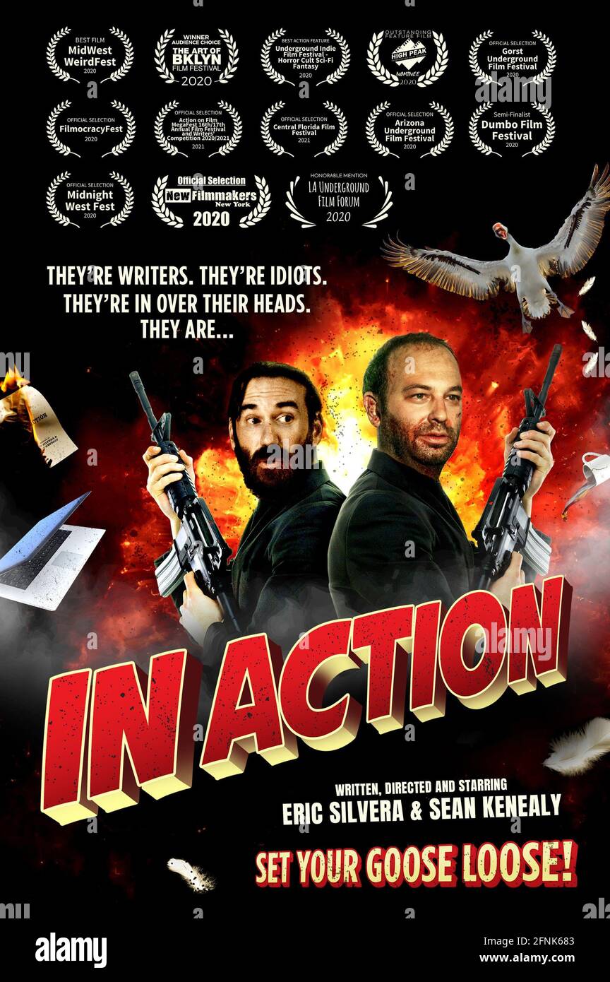 IN ACTION, poster, from left: Sean Kenealy, Eric Silvera, 2020 ...