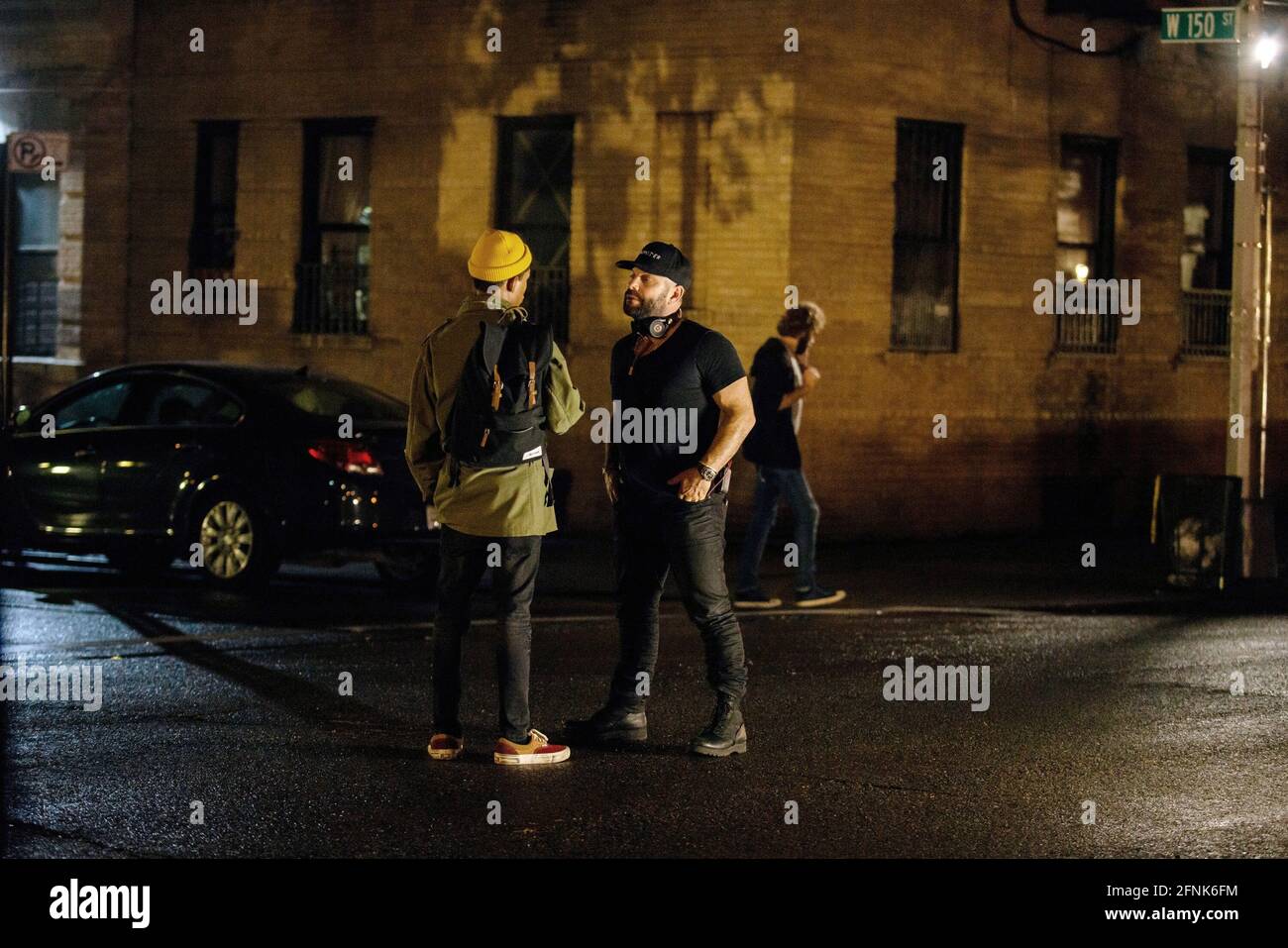 MONSTER, from left: Kelvin Harrison Jr., director Anthony Mandler, on ...