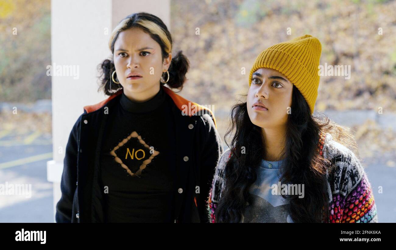 PLAN B, center, from left: Victoria Moroles, Kuhoo Verma, 2021. ph ...
