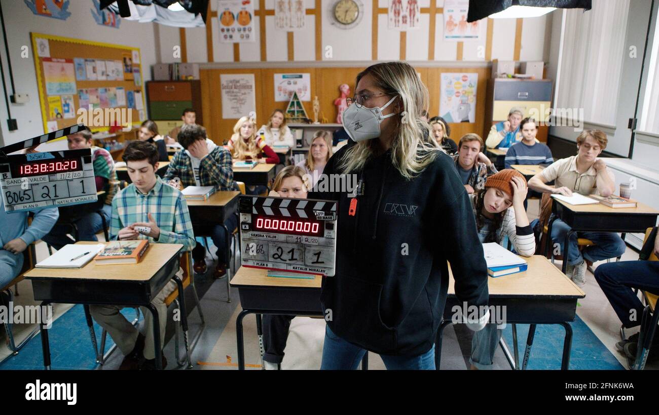 PLAN B, director Natalie Morales, on set, 2021. ph: Brett Roedel ...