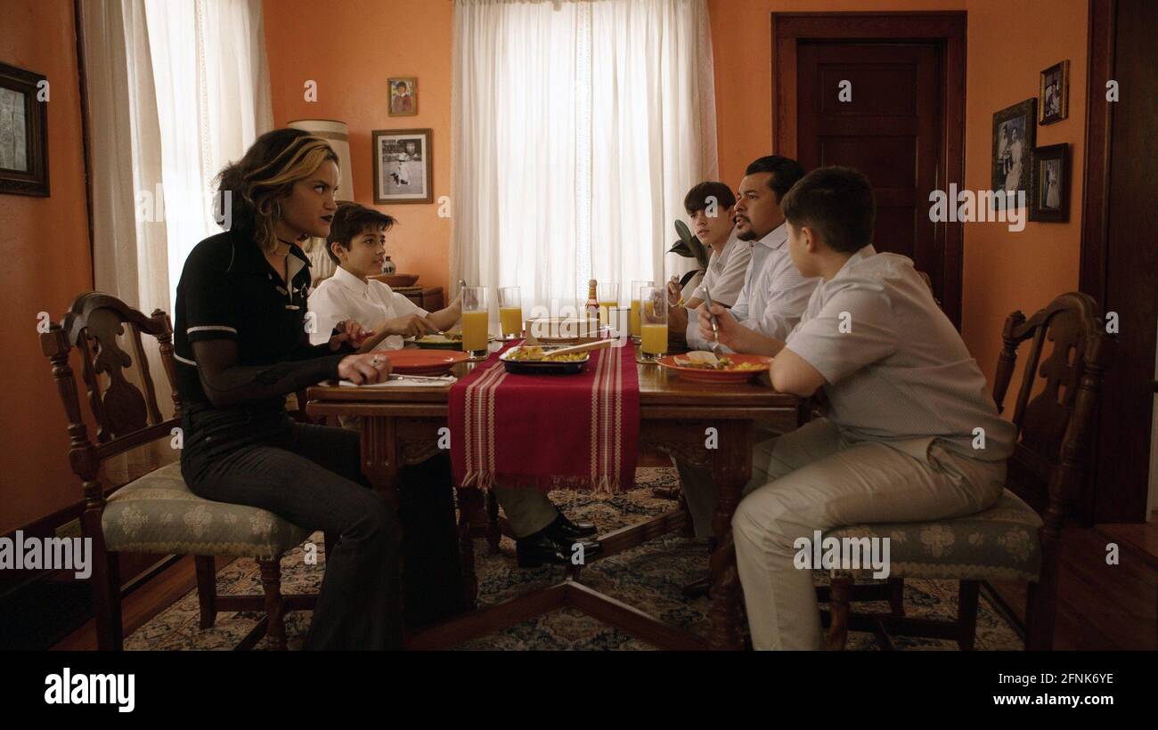 PLAN B, Victoria Moroles (left), Jacob Vargas (goatee), 2021. ph: Brett ...