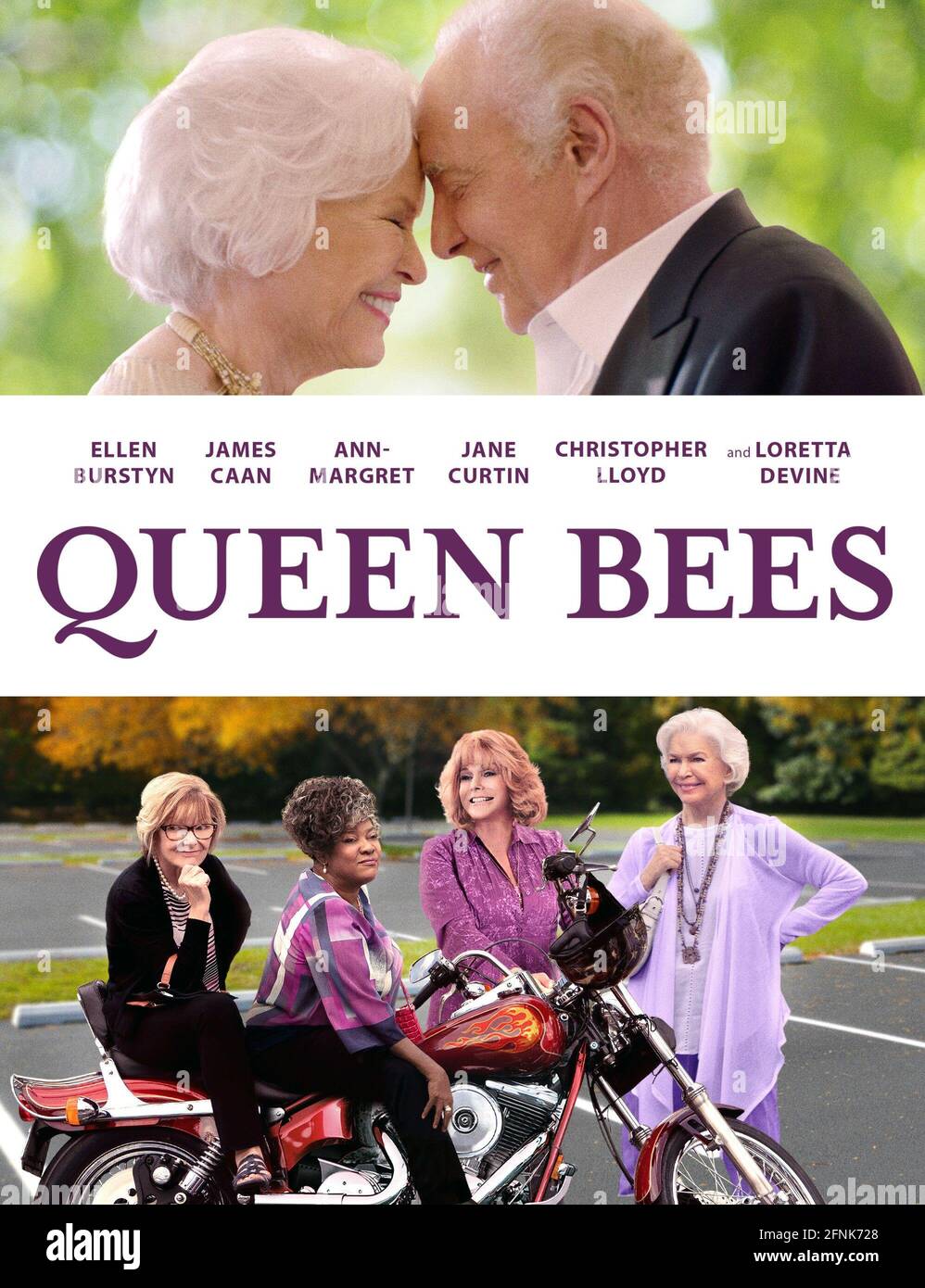 QUEEN BEES, poster, top from left: Ellen Burstyn, James Caan; bottom ...