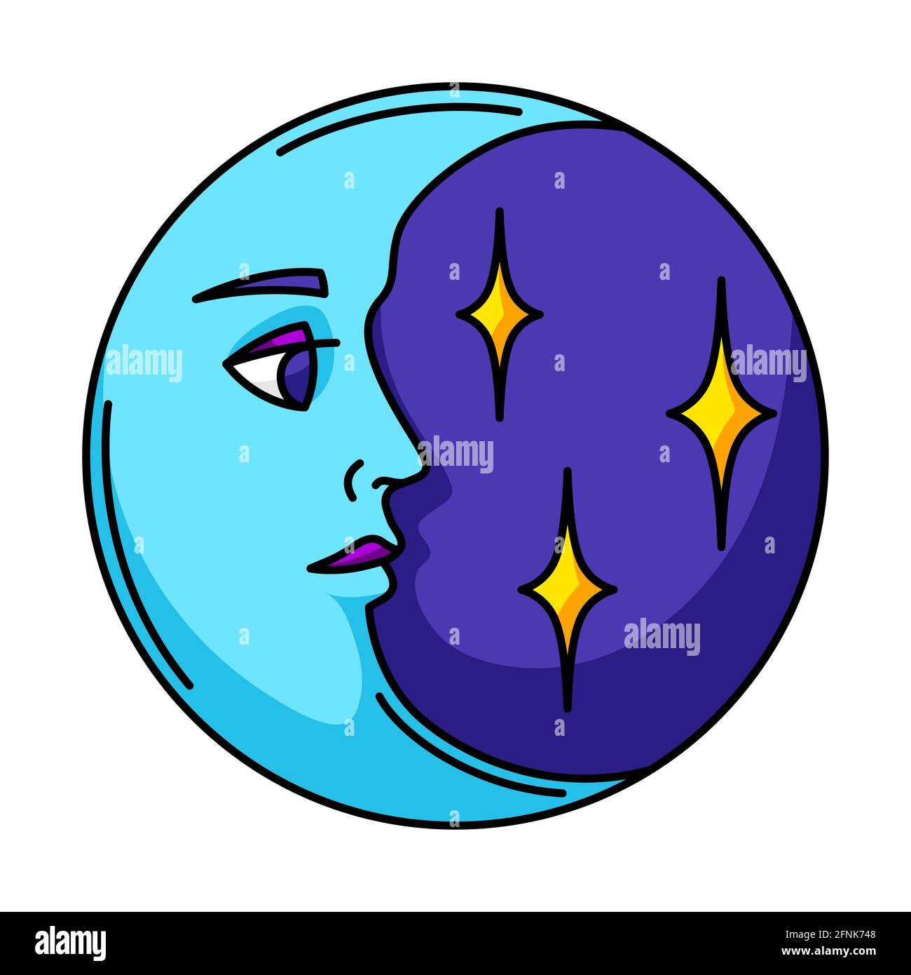 Moon eyes Stock Vector Images - Alamy