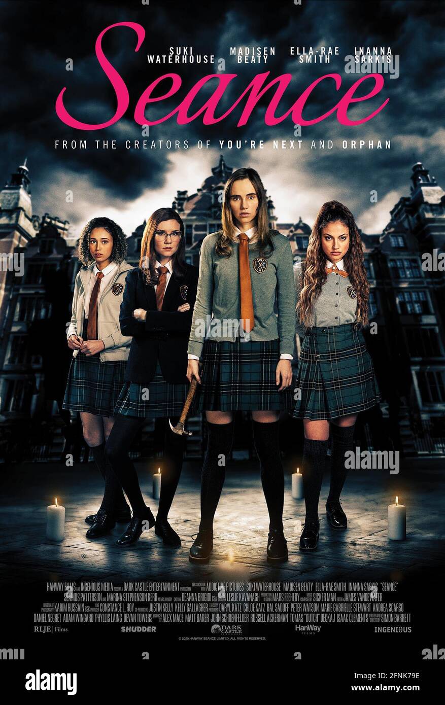 SEANCE, poster, from left: Ella-Rae Smith, Madisen Beaty, Suki ...