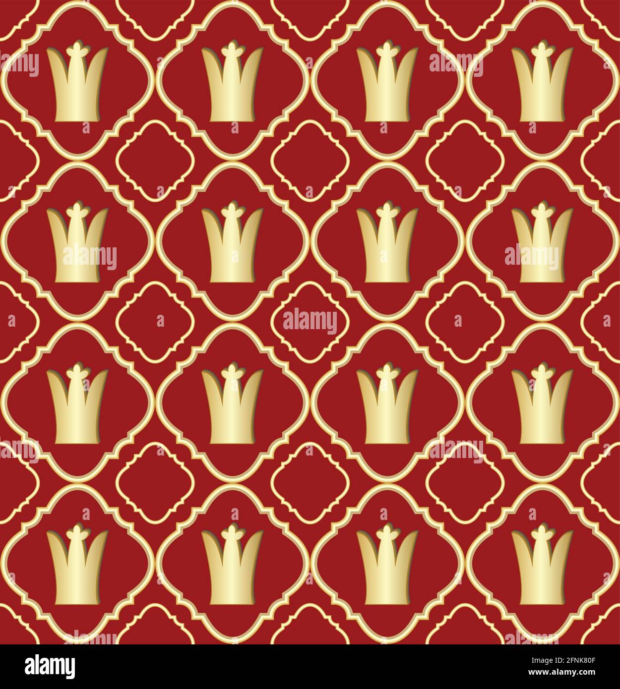 Seamless background in kingdom style with the royal crown Stock Vector ...