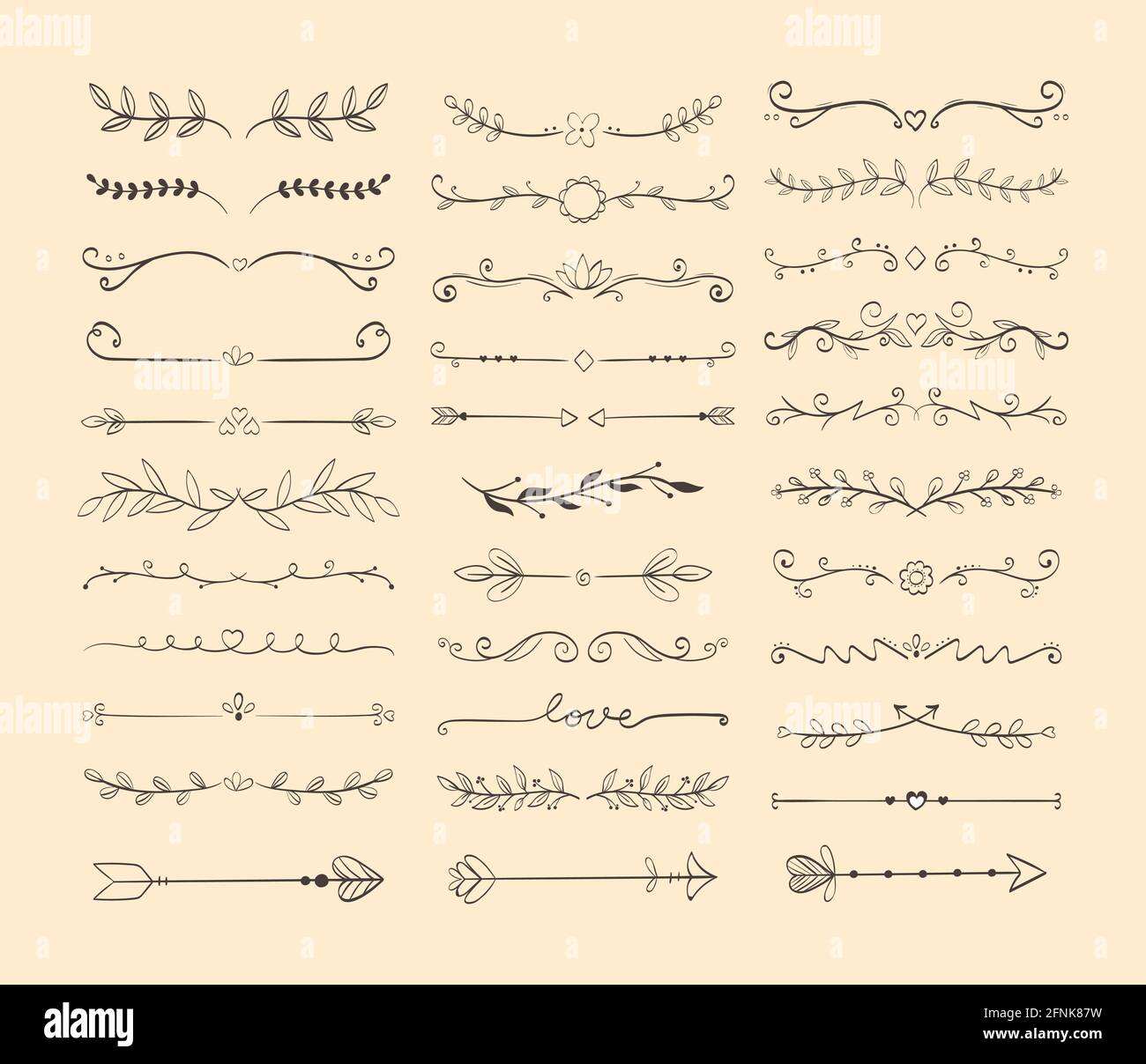 Beautiful dividers Stock Vector Images - Alamy