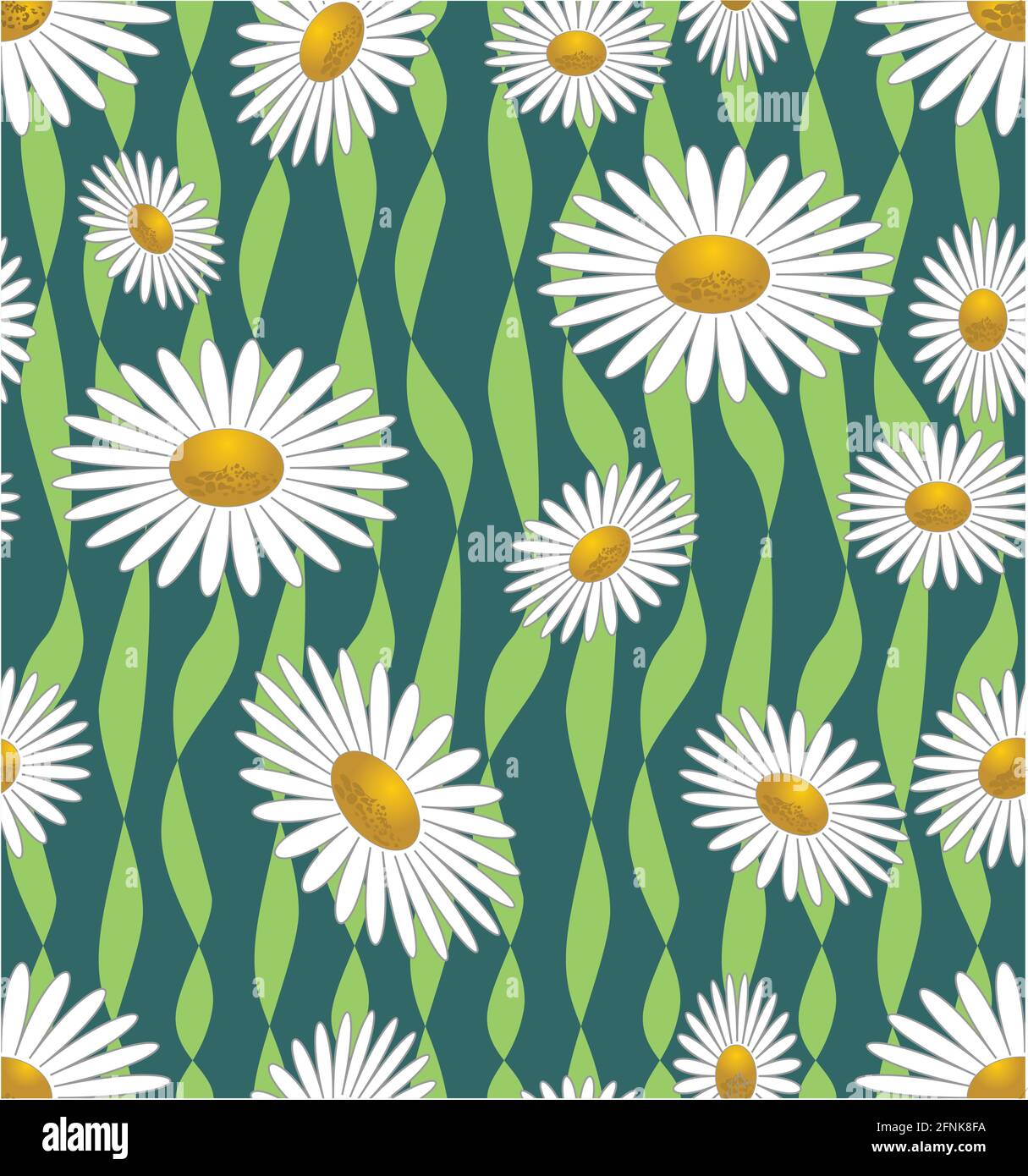 Seamless background daisies on Stock Vector Images - Alamy