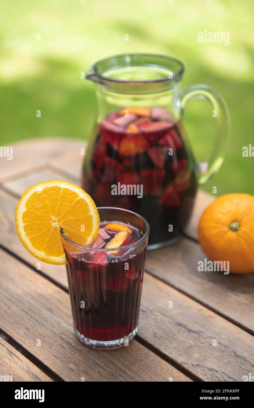 Red spanish sangria hi-res stock photography and images - Alamy