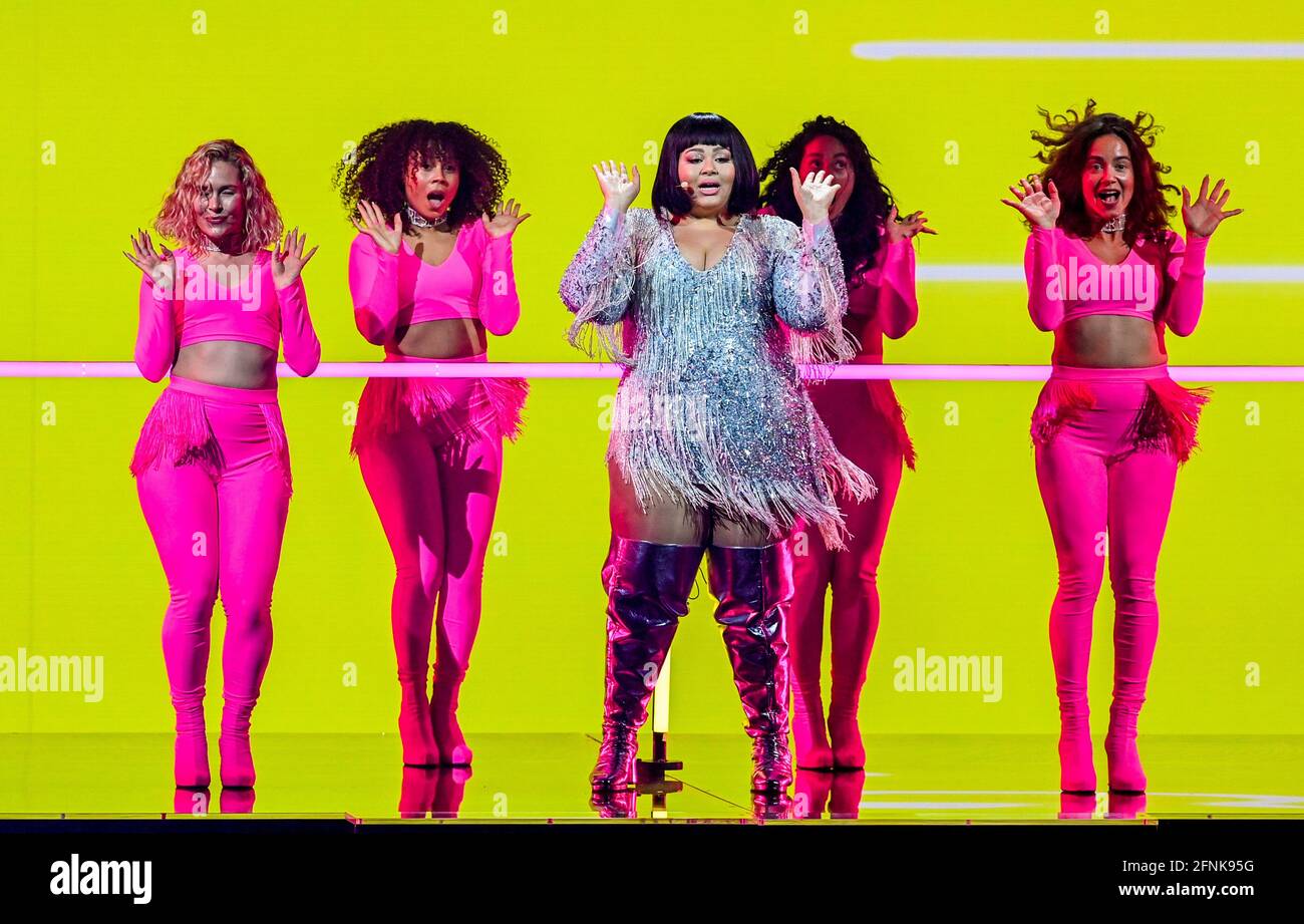 Destiny (Malta) during the first dress rehearsal of the first semifinal ...