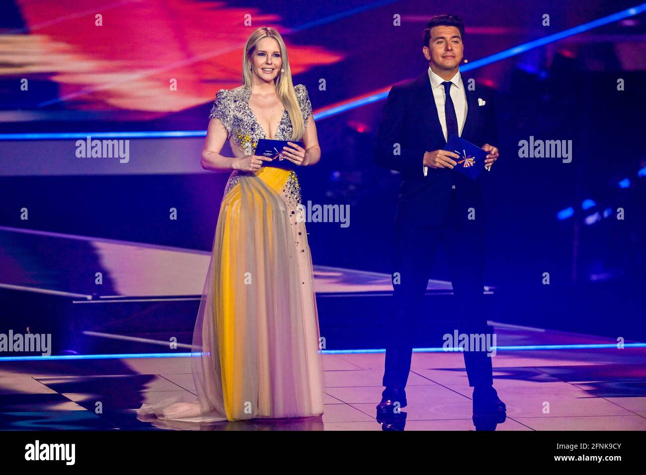 Chantal Janzen, Jan Smit during the first dress rehearsal of the first ...
