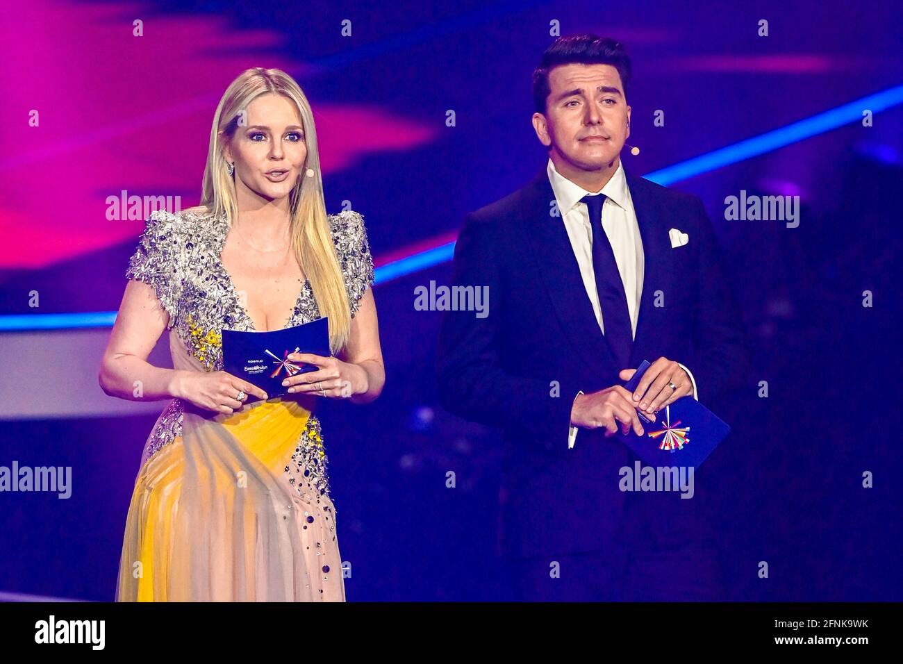 Chantal Janzen, Jan Smit during the first dress rehearsal of the first ...