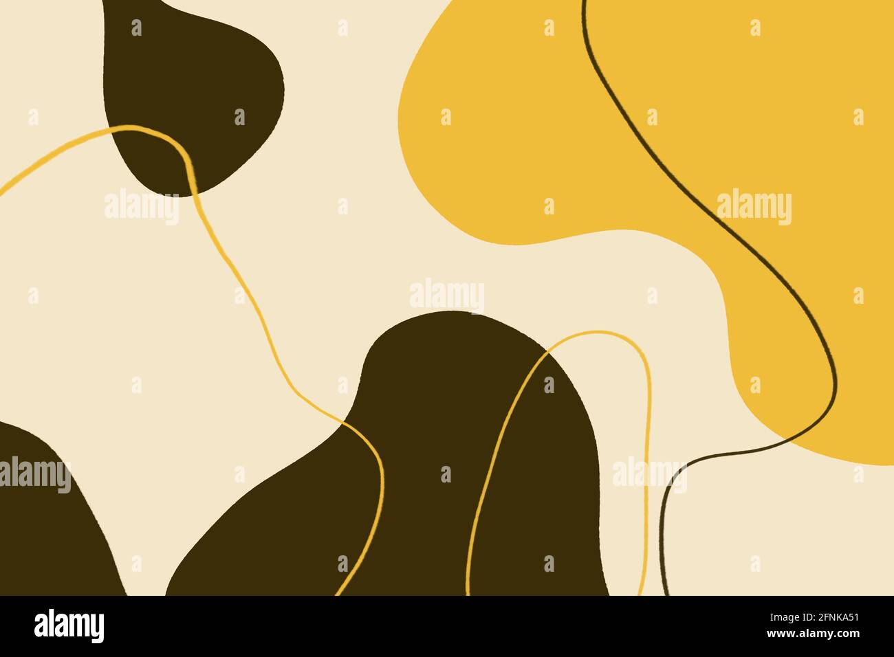 Abstract illustration with round shapes and overlapping lines ...