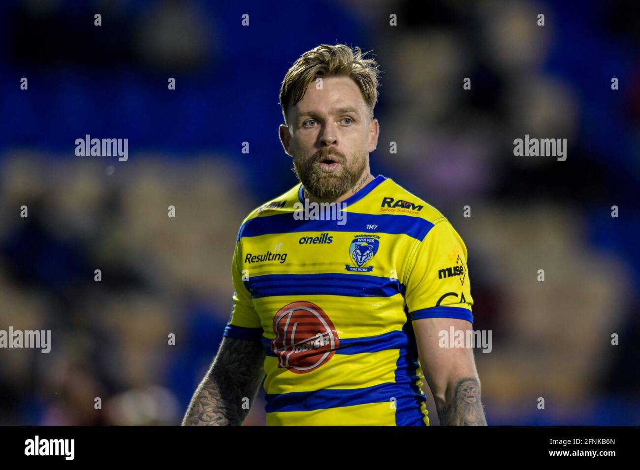 Blake Austin (6) of Warrington Wolves in action during the game Stock ...