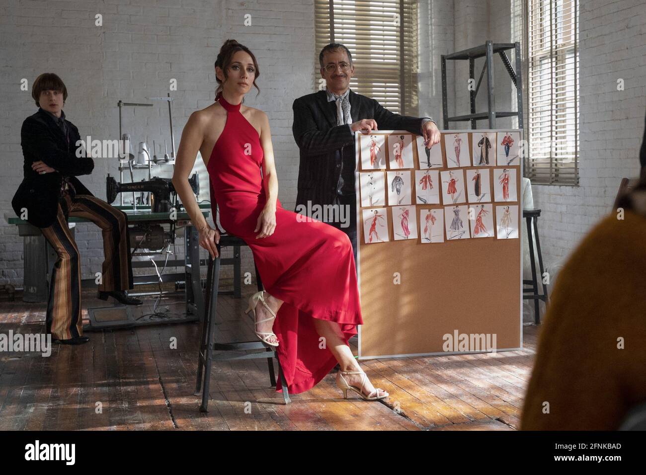 HALSTON, from left: Rory Culkin as Joel Schumacher, Rebecca Dayan as ...