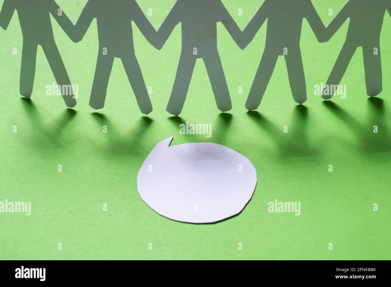 Group of people icon. the meeting of an organization. Paper cut out in ...