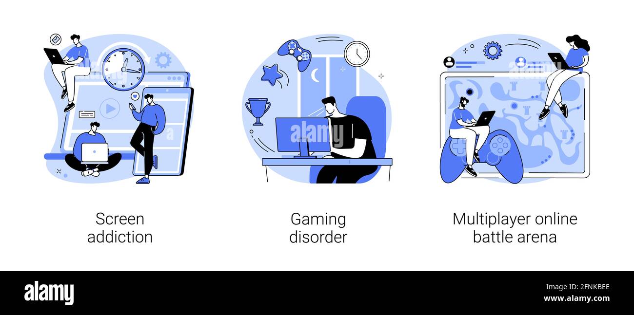 Digital overload abstract concept vector illustrations Stock Vector ...