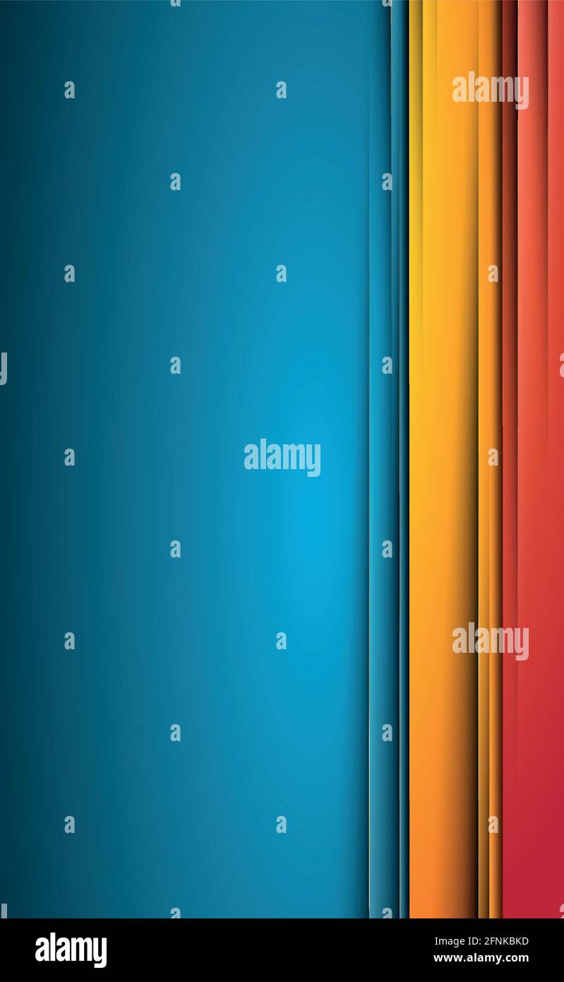 Abstract blue background with yellow accents - Vector illustration ...