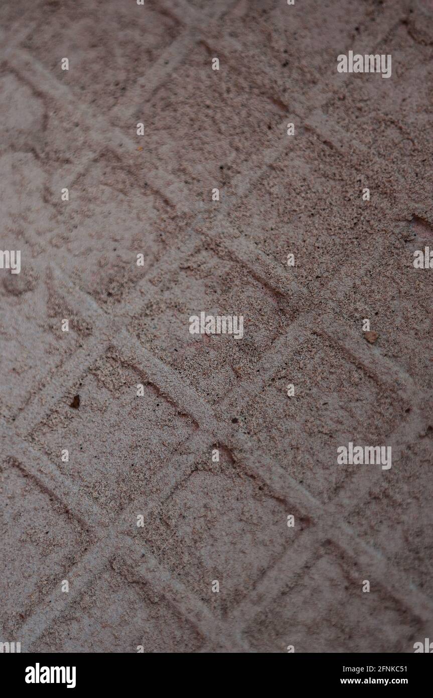 Vertical shot of a sidewalk texture with square tiles Stock Photo - Alamy