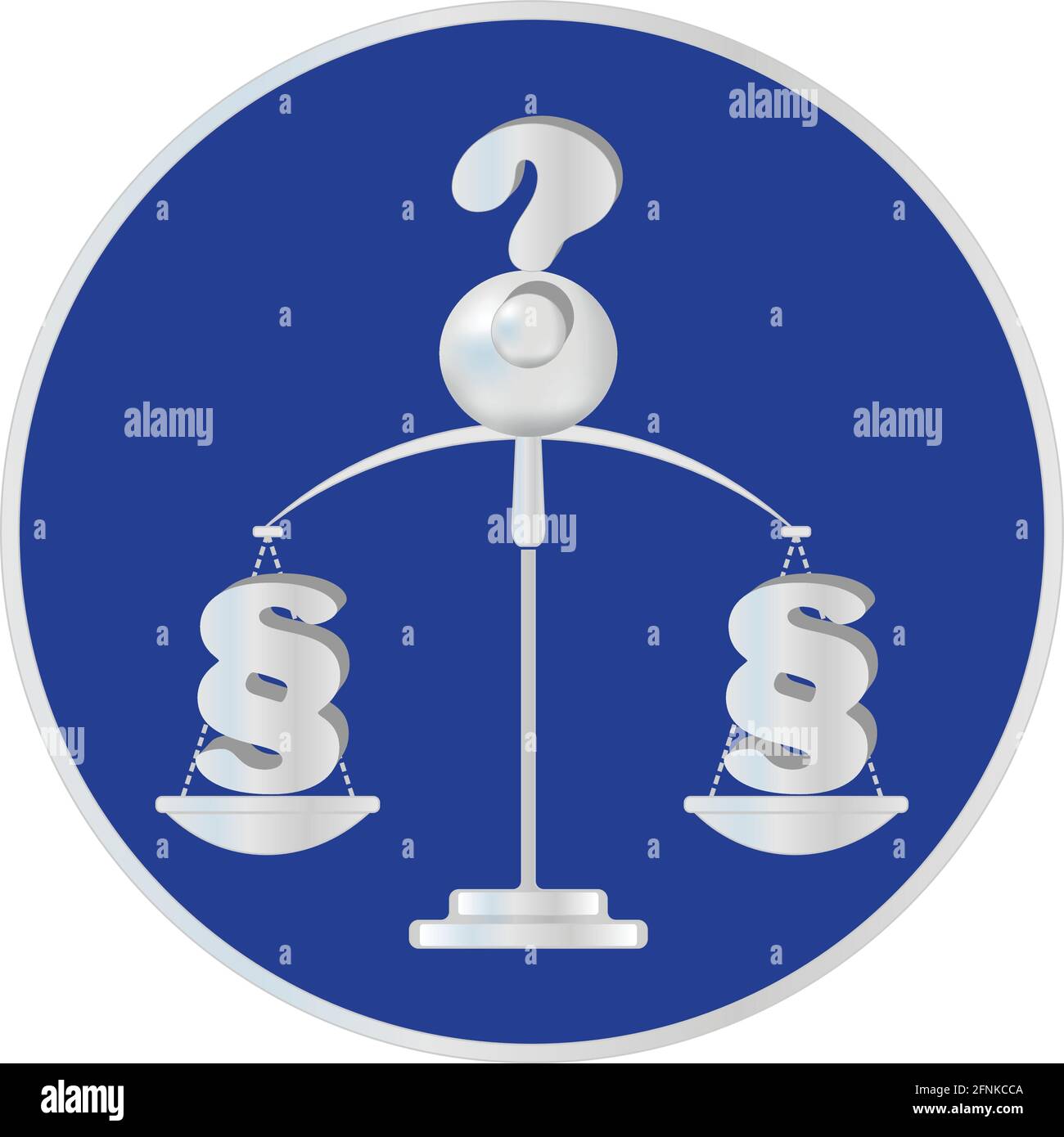 Juristic motif blue icon with paragraph on the weight Stock Vector ...