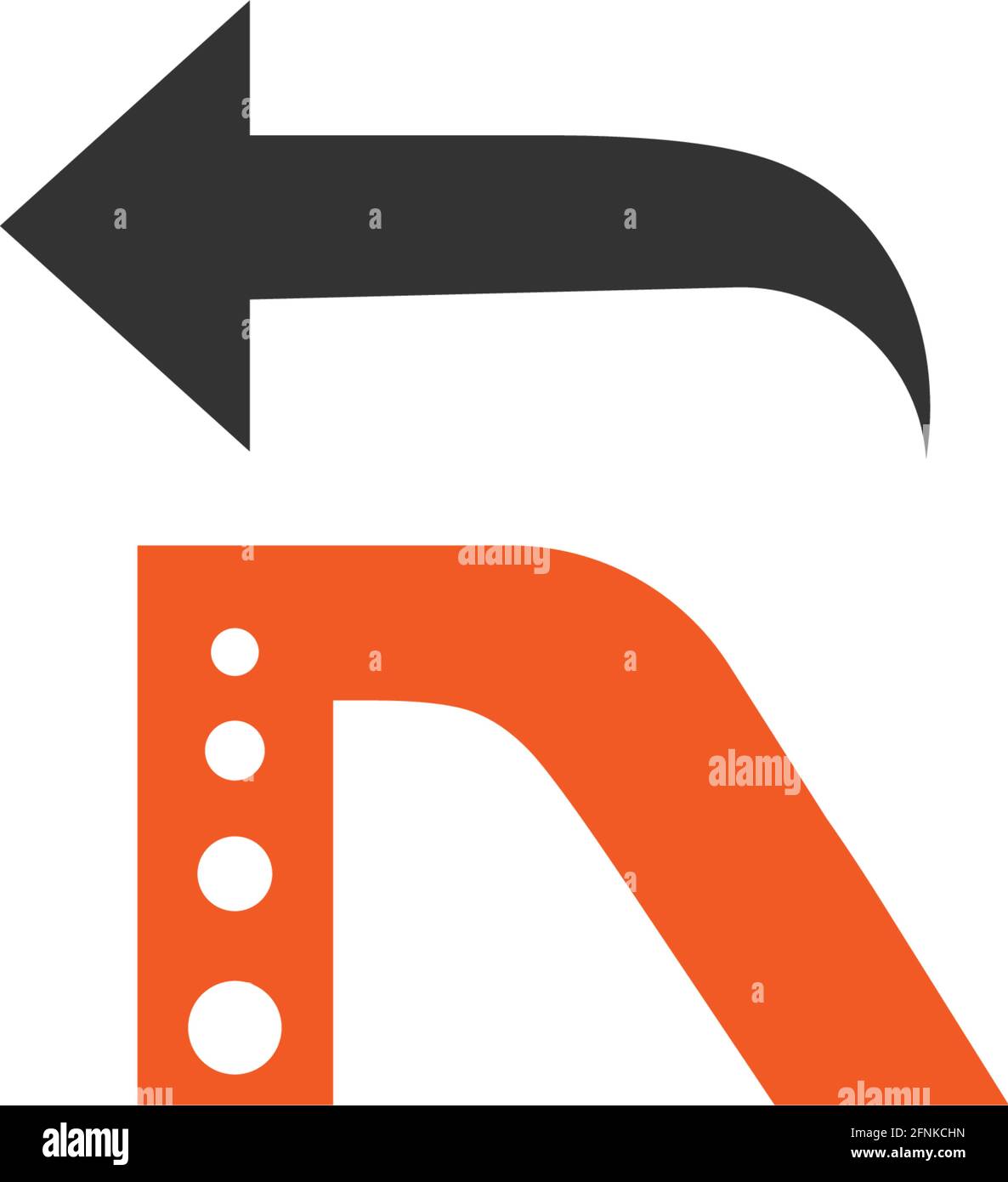 Letter R logo with arrow icon design vector template Stock Vector Image ...