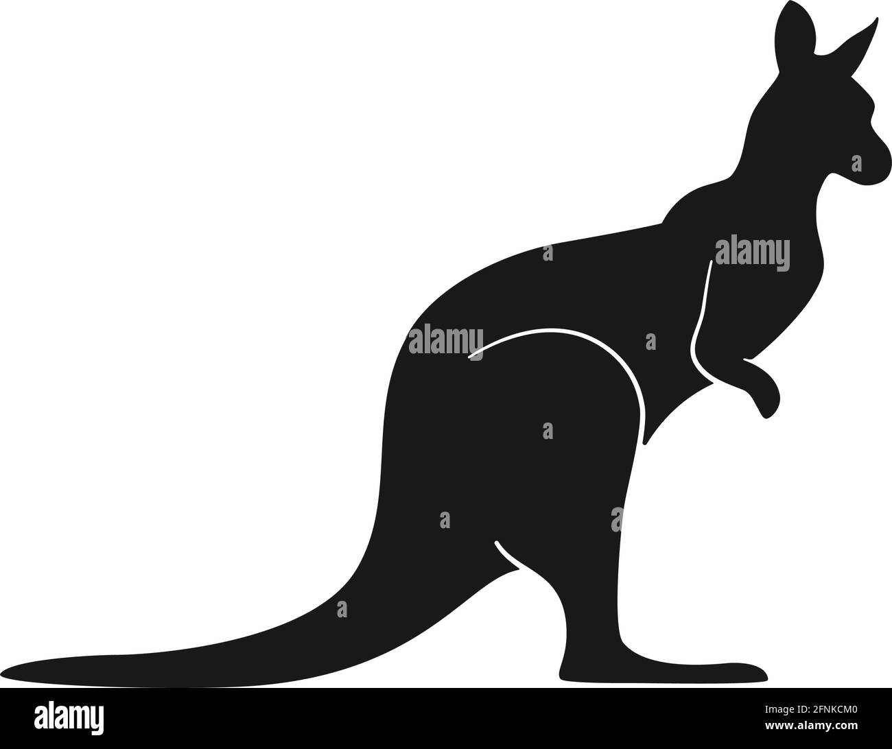 Kangaroo Silhouette Vector
