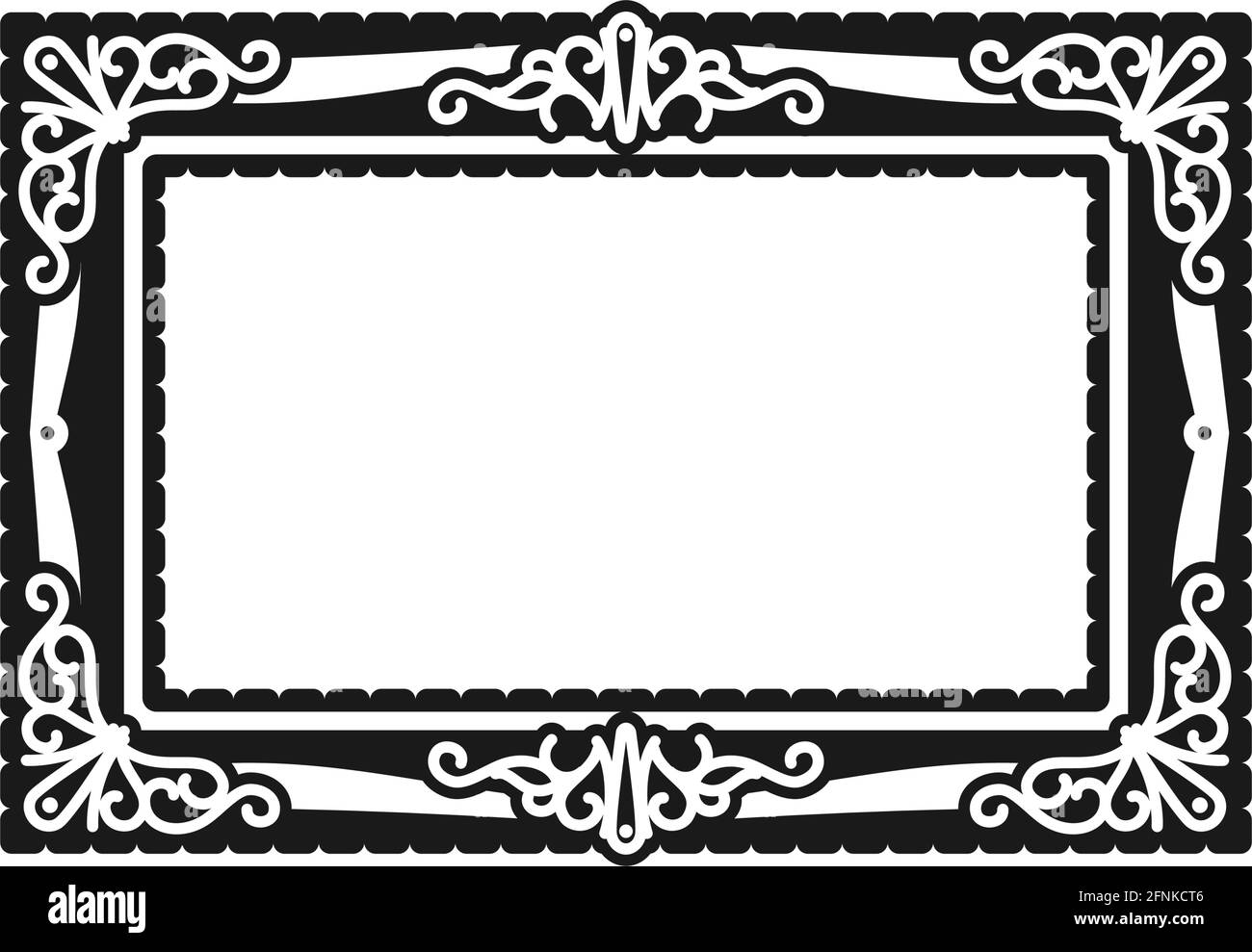Vintage picture frame or photo frame in simple vector icon Stock Vector ...