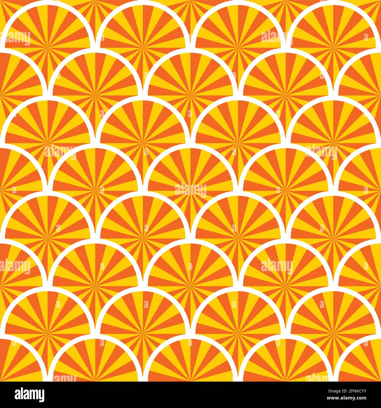 Abstract seamless background with overlapping orange slices Stock ...