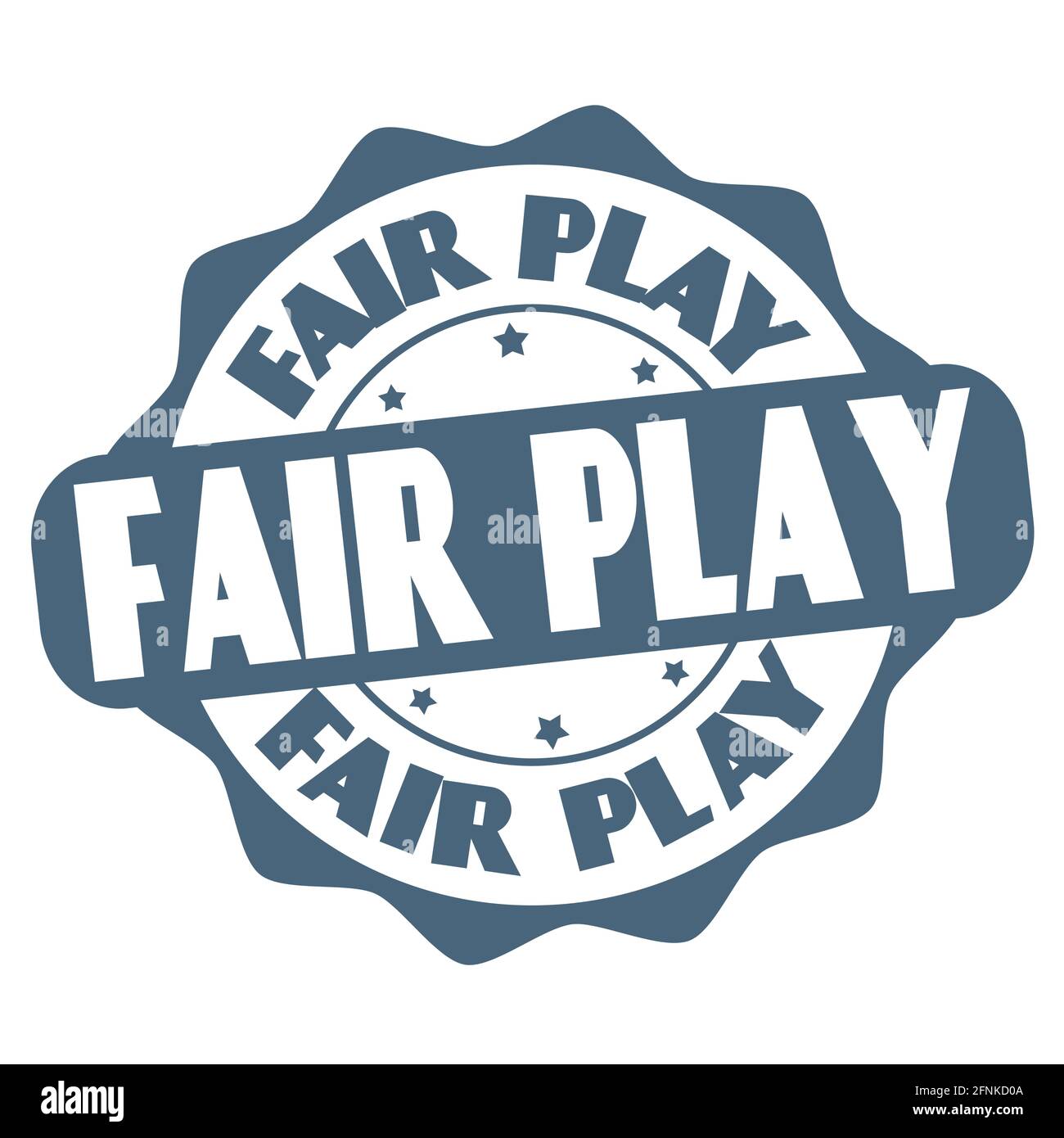 Fair play label or stamp on white background, vector illustration Stock ...