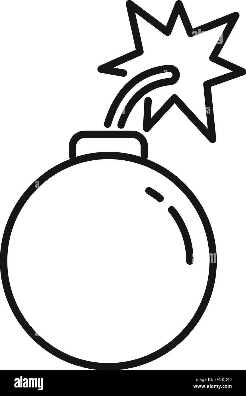 Rage bomb icon, outline style Stock Vector Image & Art - Alamy