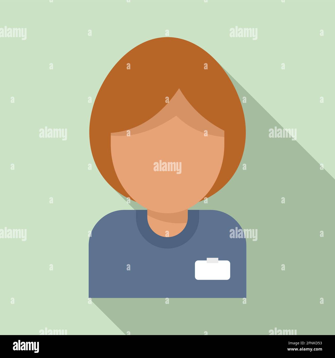 Bank teller woman icon, flat style Stock Vector Image & Art - Alamy