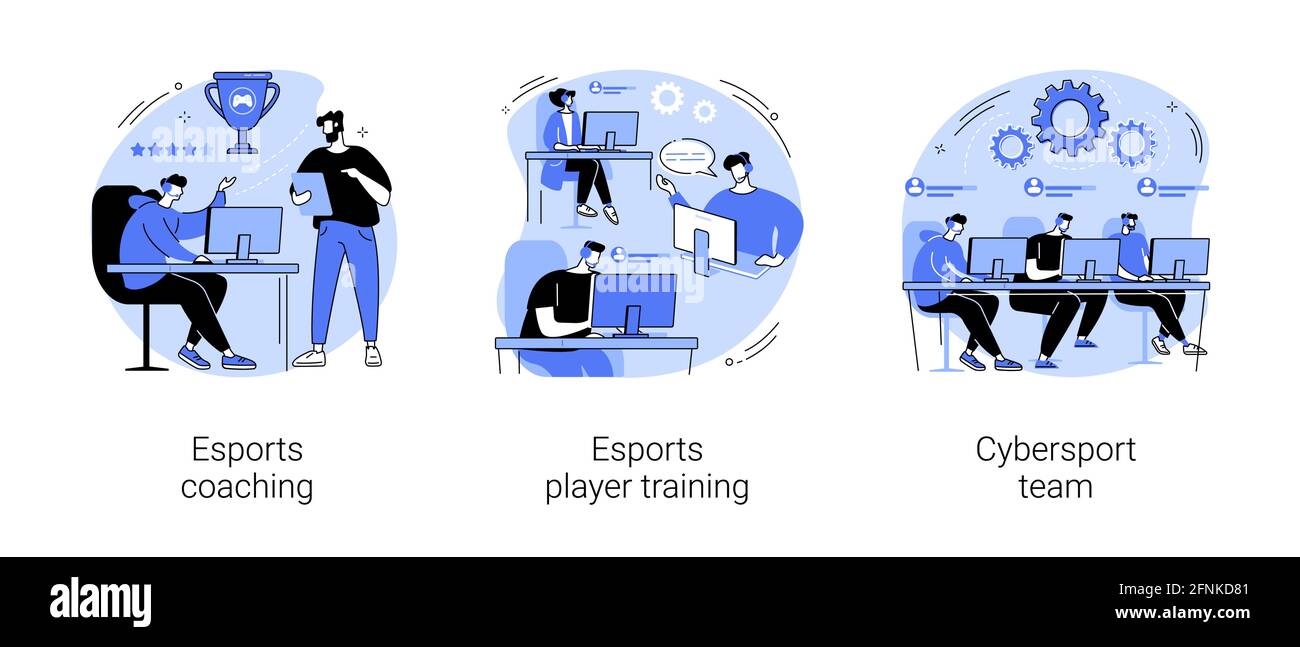 Video games abstract concept vector illustrations Stock Vector Image ...