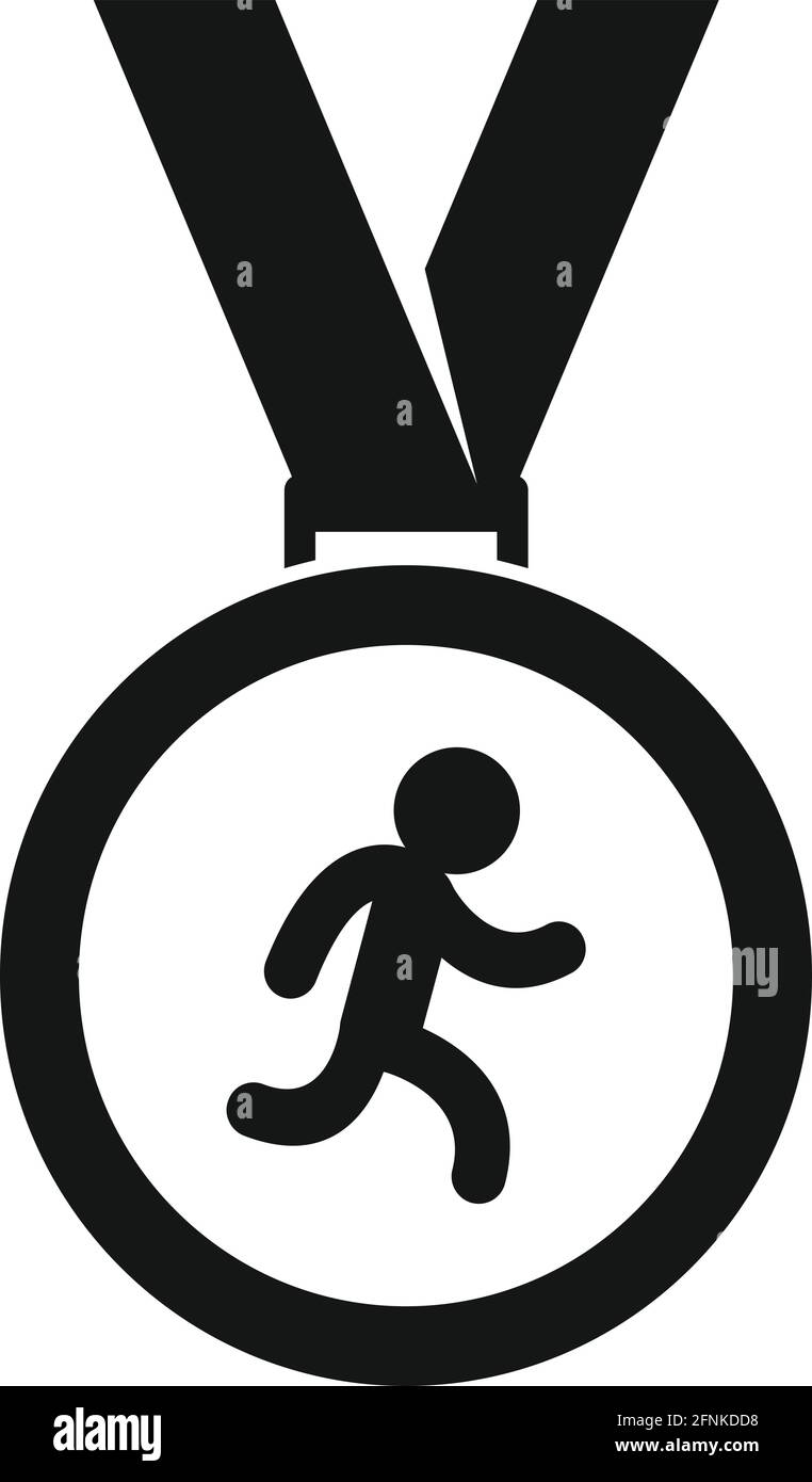 Running gold medal icon, simple style Stock Vector Image & Art - Alamy