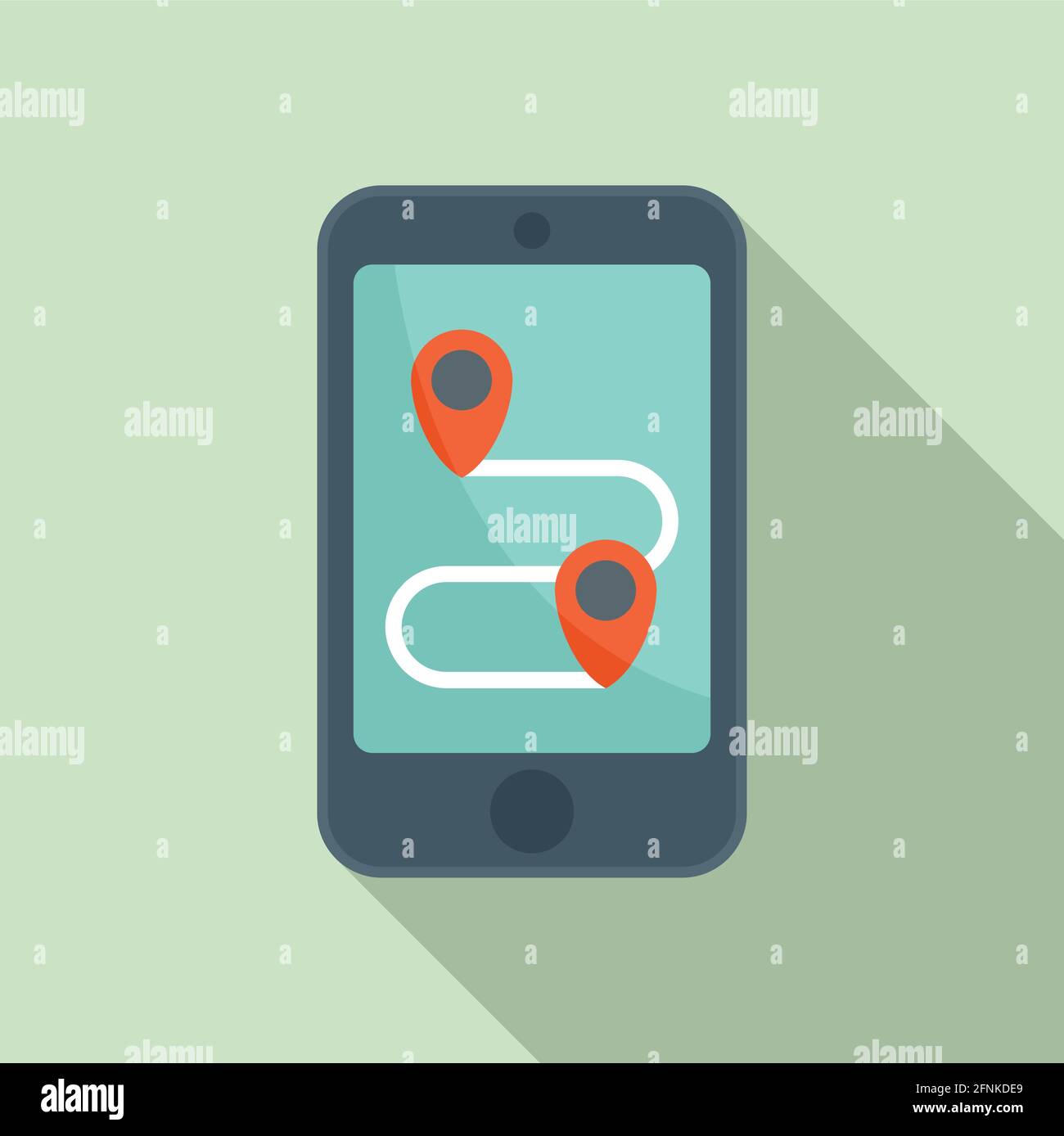 Running route map Stock Vector Images - Alamy