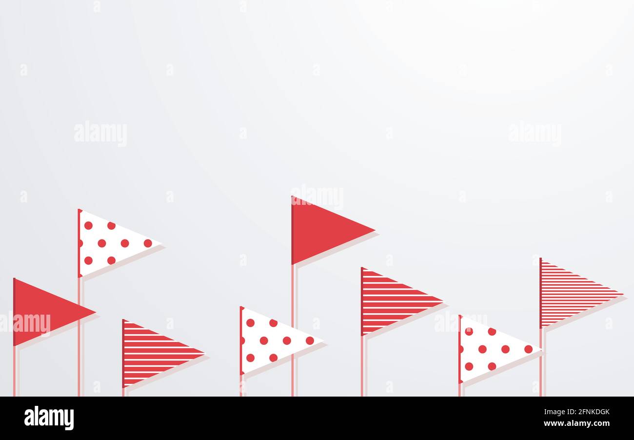 Paper flags Vector illustration with copy space Stock Vector Image ...