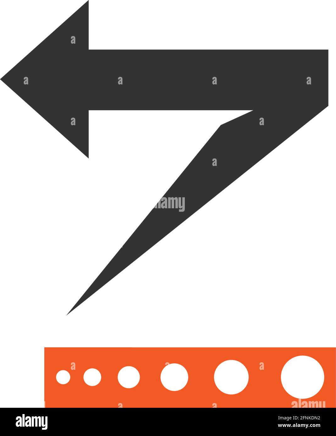 Letter Z logo with arrow icon design vector template Stock Vector Image ...