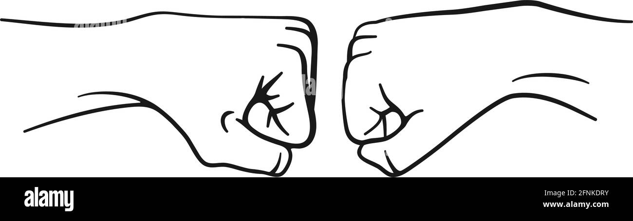 Fist Bump Icon Vector