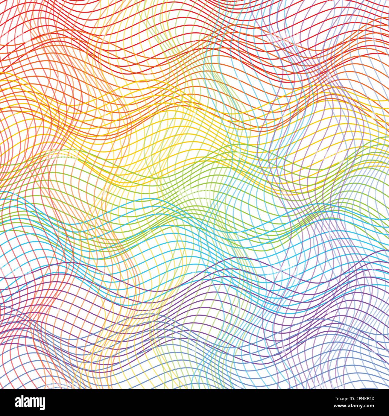 Fine background designed in rainbow overlapping curves Stock Vector ...