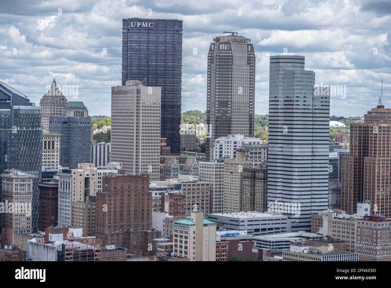 Pittsburgh skyline aerial hi-res stock photography and images - Alamy