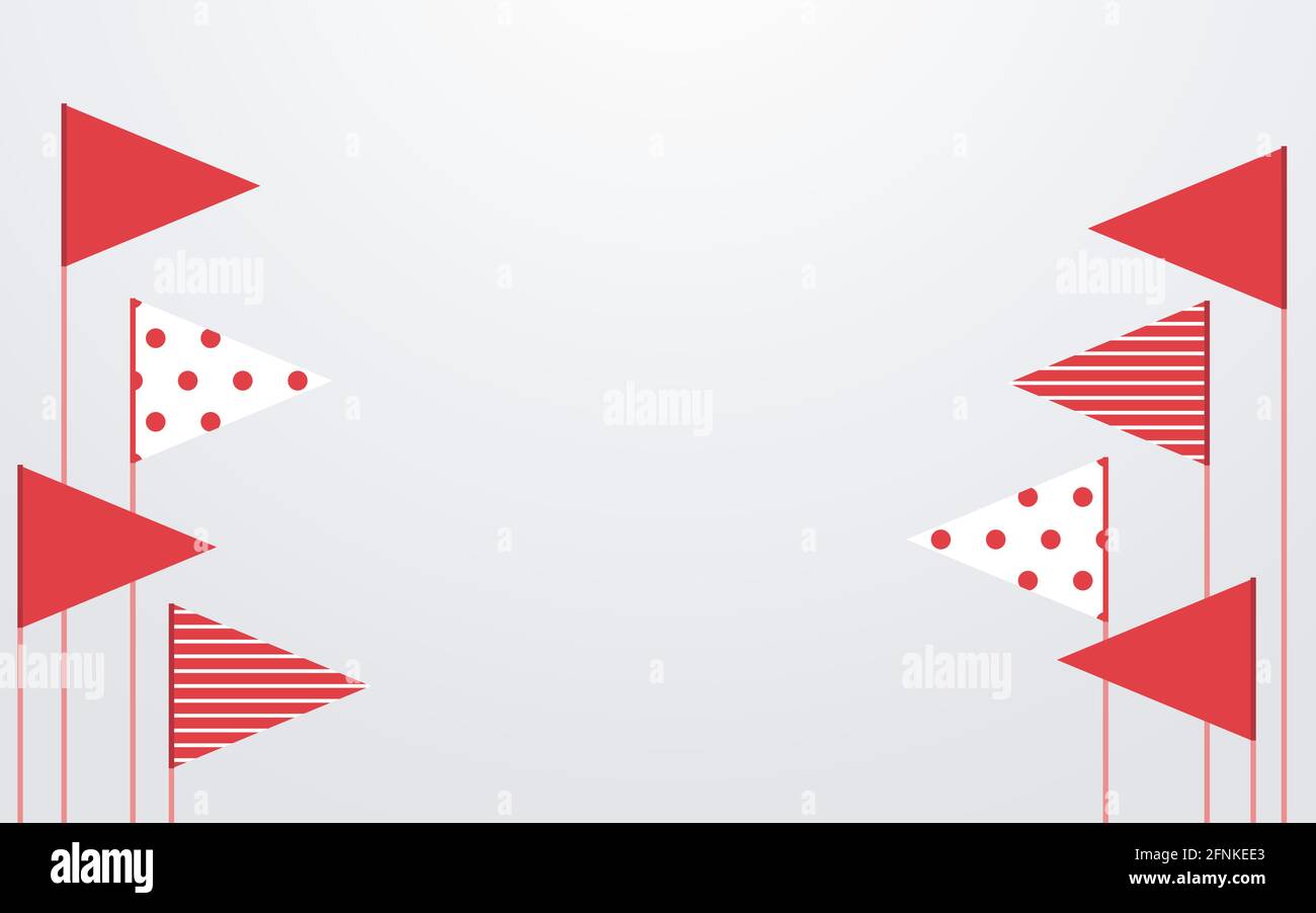 Paper flags Vector illustration in flat design Stock Vector Image & Art ...