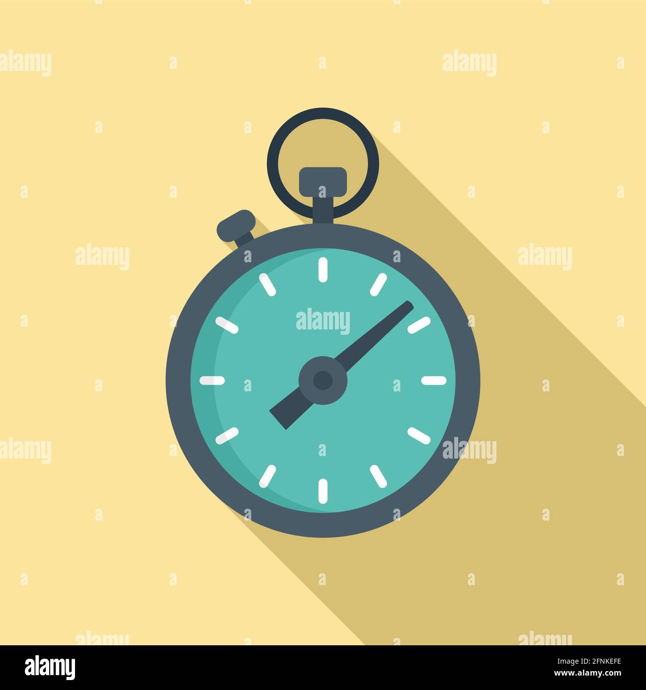 Running stopwatch icon, flat style Stock Vector Image & Art - Alamy