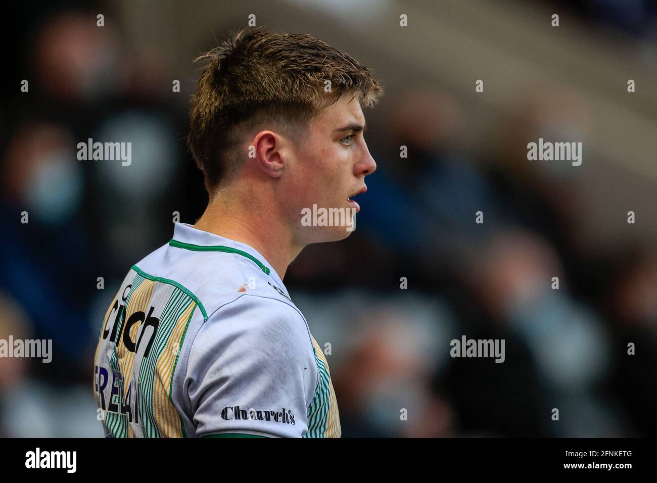 Tommy Freeman of Northampton Saints during the game Stock Photo - Alamy