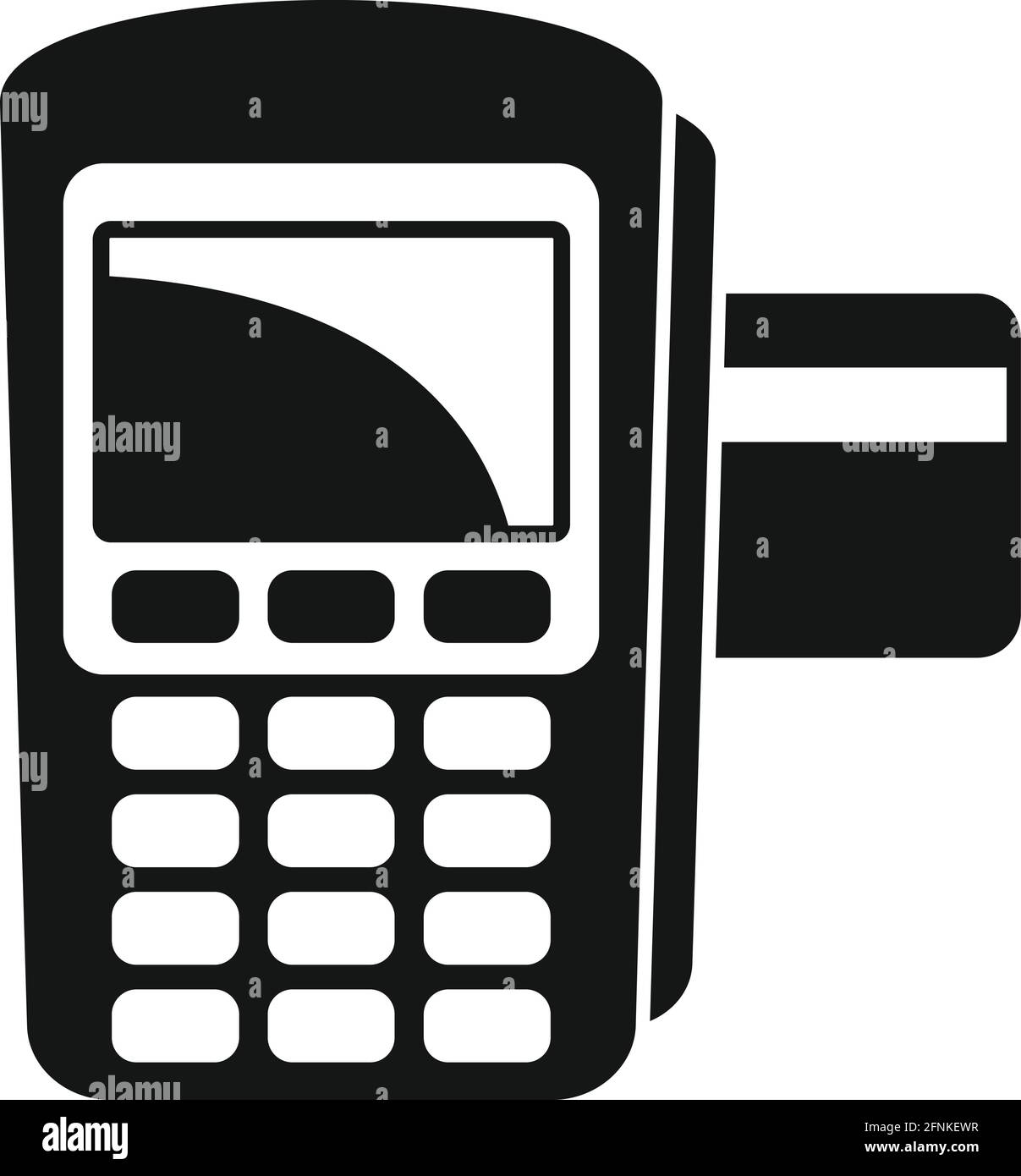 Bank teller pos machine icon, simple style Stock Vector Image & Art - Alamy