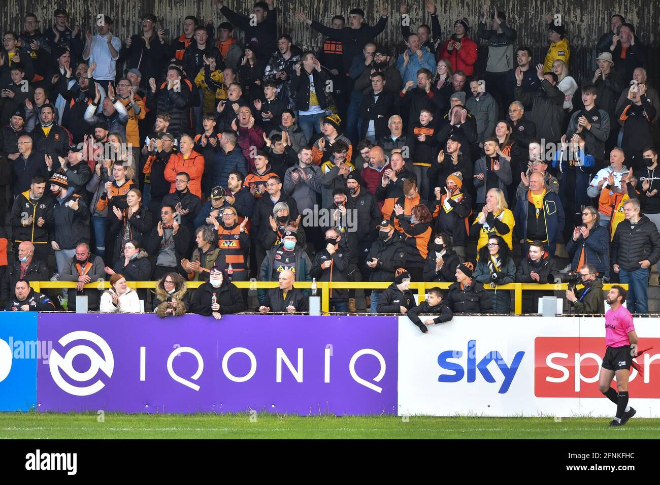 Castleford, UK. 17th May, 2021. Castleford fans back in at Wheldon Road ...