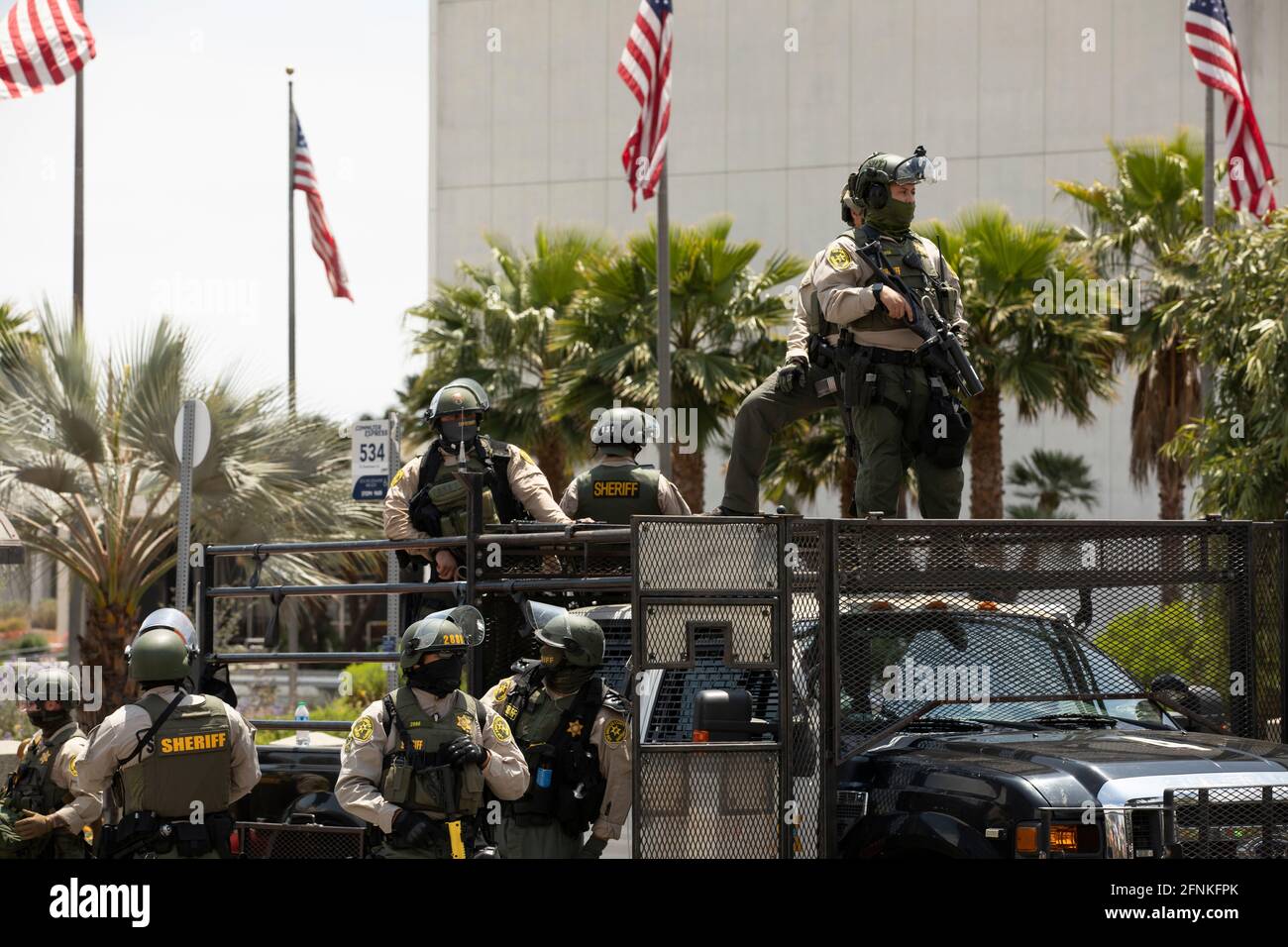Los Angeles, California, USA - May 15, 2021: Los Angeles County Sheriff ...
