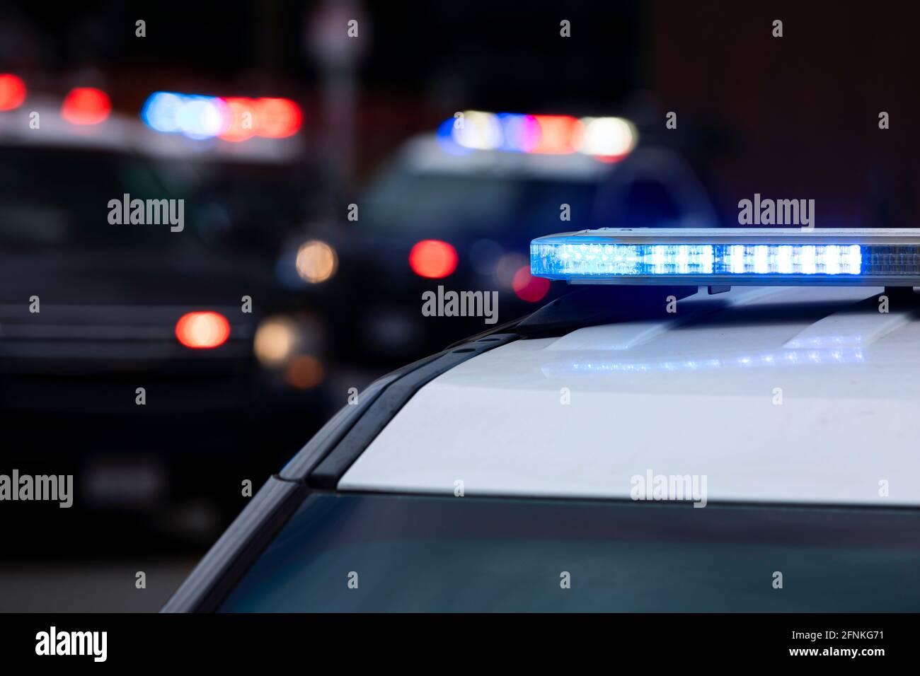 Police units arrive at the scene of an incident Stock Photo - Alamy