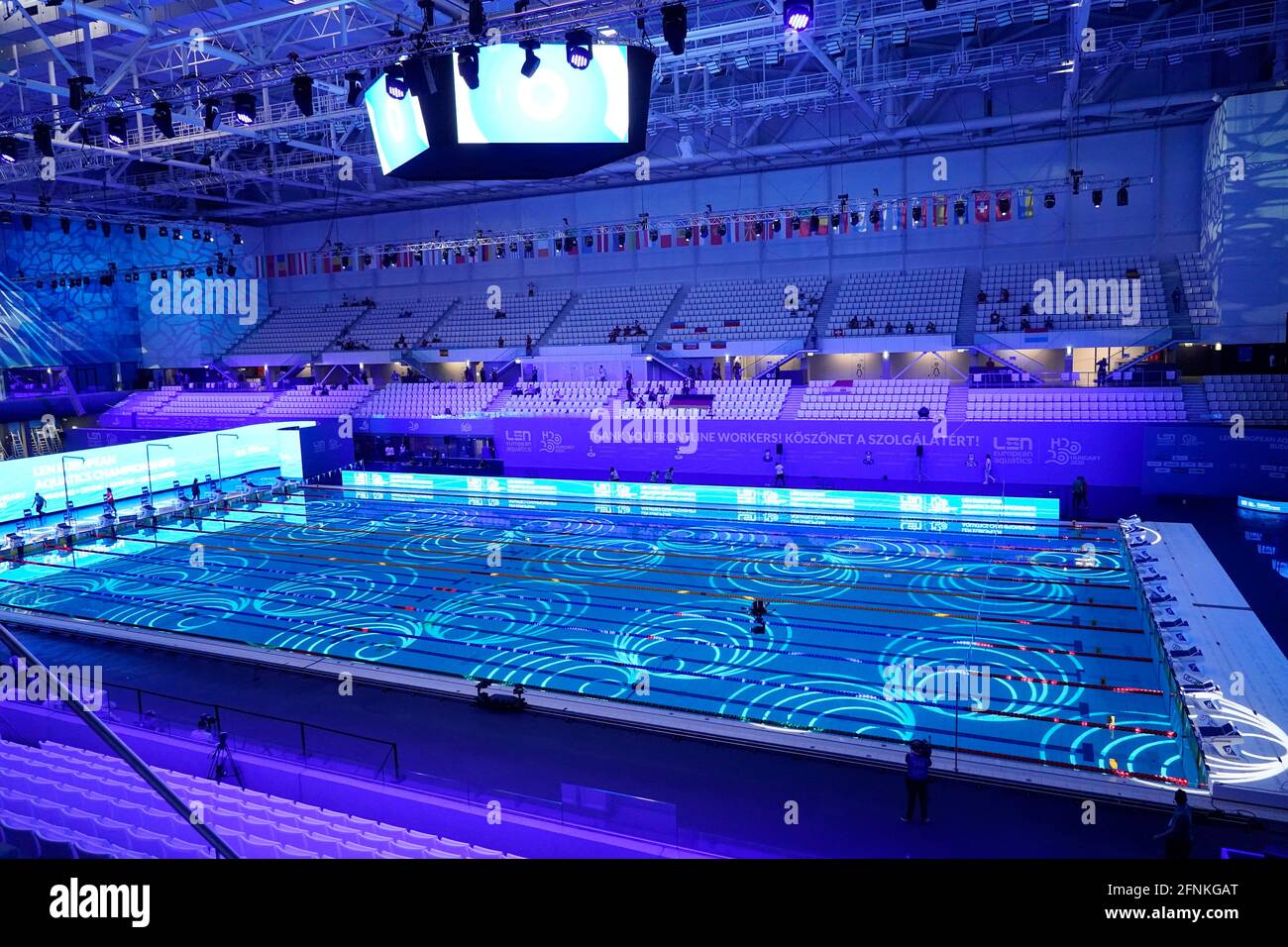 Overview of the swimming arena hi-res stock photography and images - Alamy